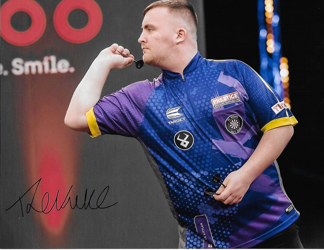 Luke Littler Darts Legend Autographed Signed Photo - Etsy
