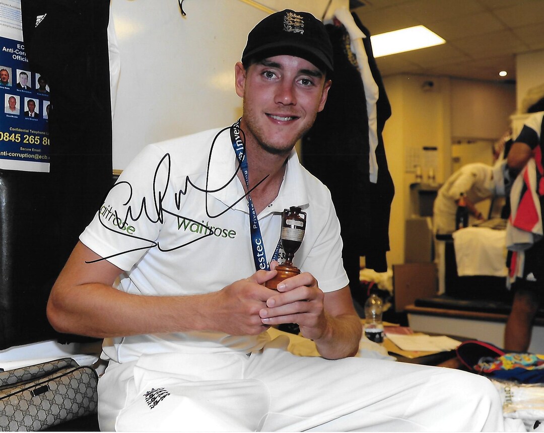 Stuart Broad England Cricket Legend Autographed Signed & Photo - Etsy