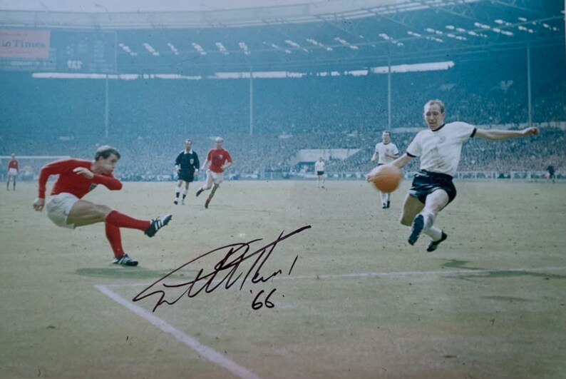 Sir Geoff Hurst England Football Legend Autographed Signed - Etsy