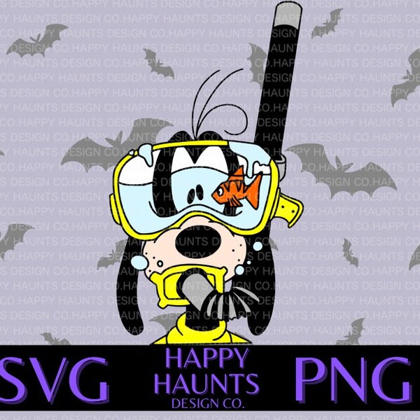 Goofy Swimming Svg - Etsy