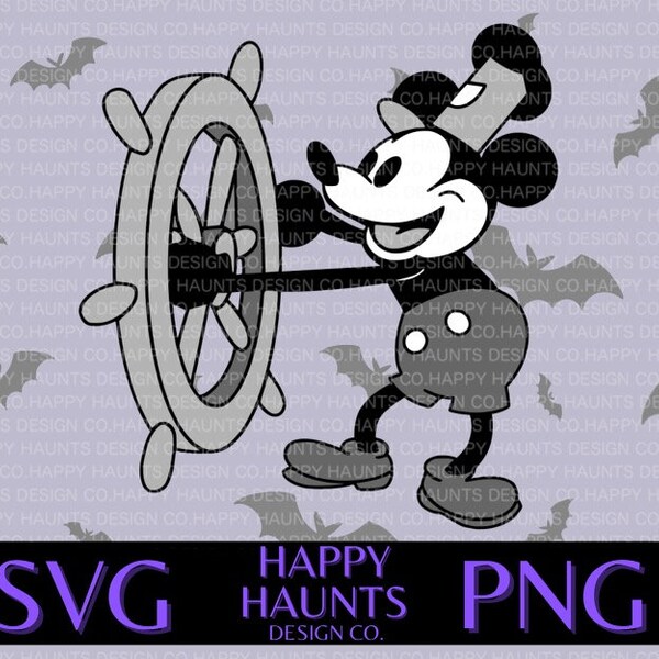 Steamboat Willy Svg - Etsy UK