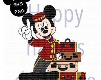 Bellhop Mickey Svg - Etsy