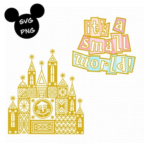 It's a Small World SVG Cutting File Cricut Silhouette - Etsy Australia