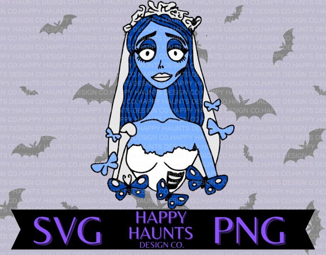 Corpse Bride SVG Easy Cut File for Cricut Layered by Colour - Etsy