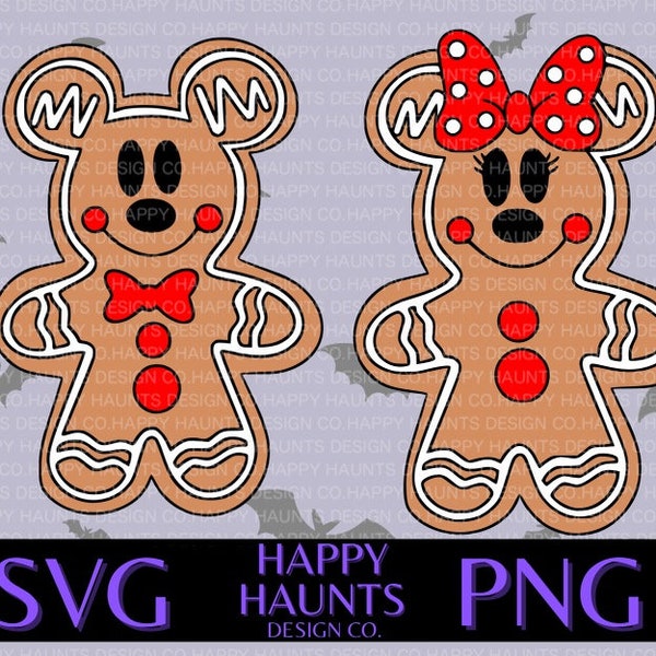 Mickey Gingerbread Svg - Etsy