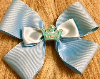 Pastel Blue Hair Bow - Etsy