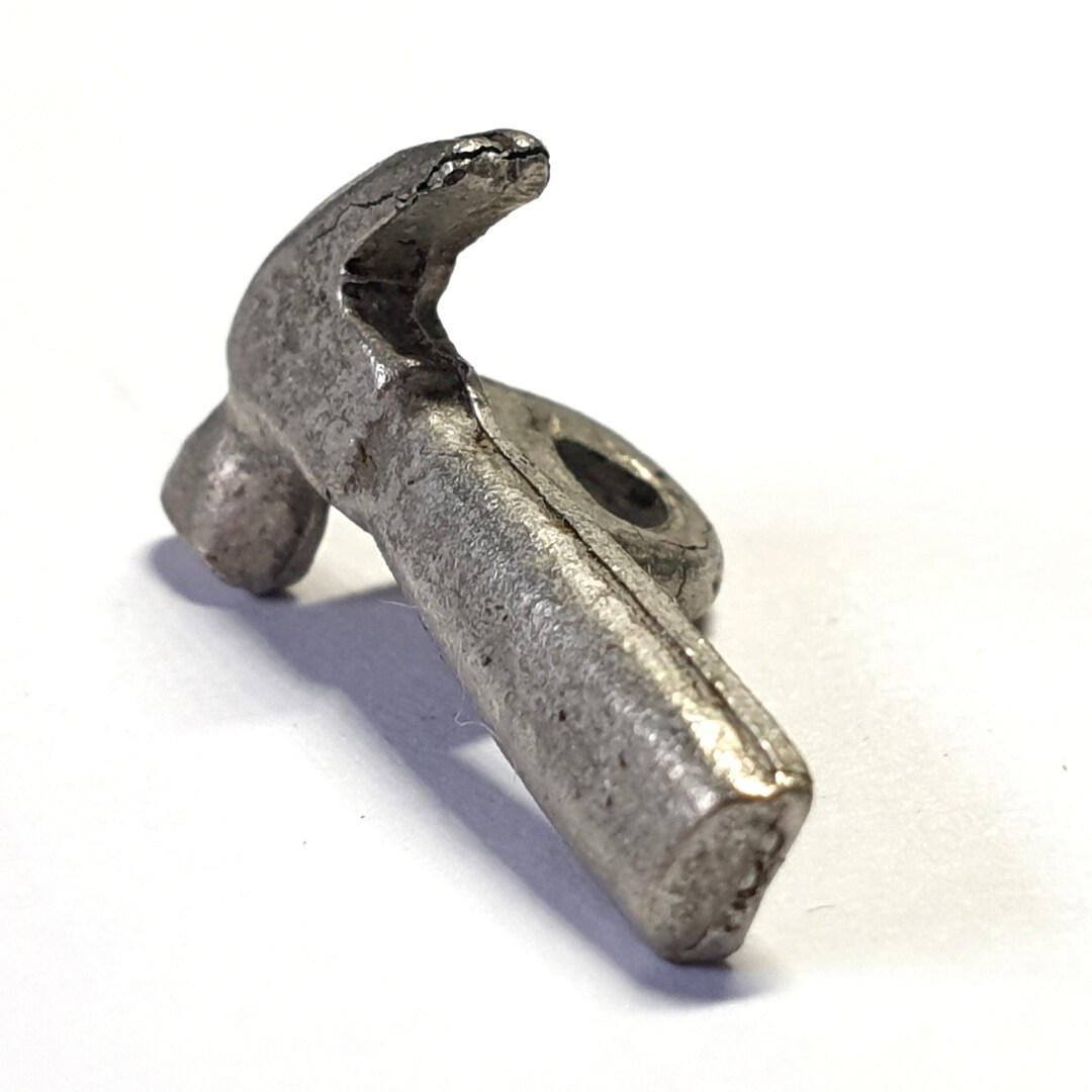Tiny Pewter Claw Hammer Button. Realistic Detail. Vintage Maybe 1940s ...