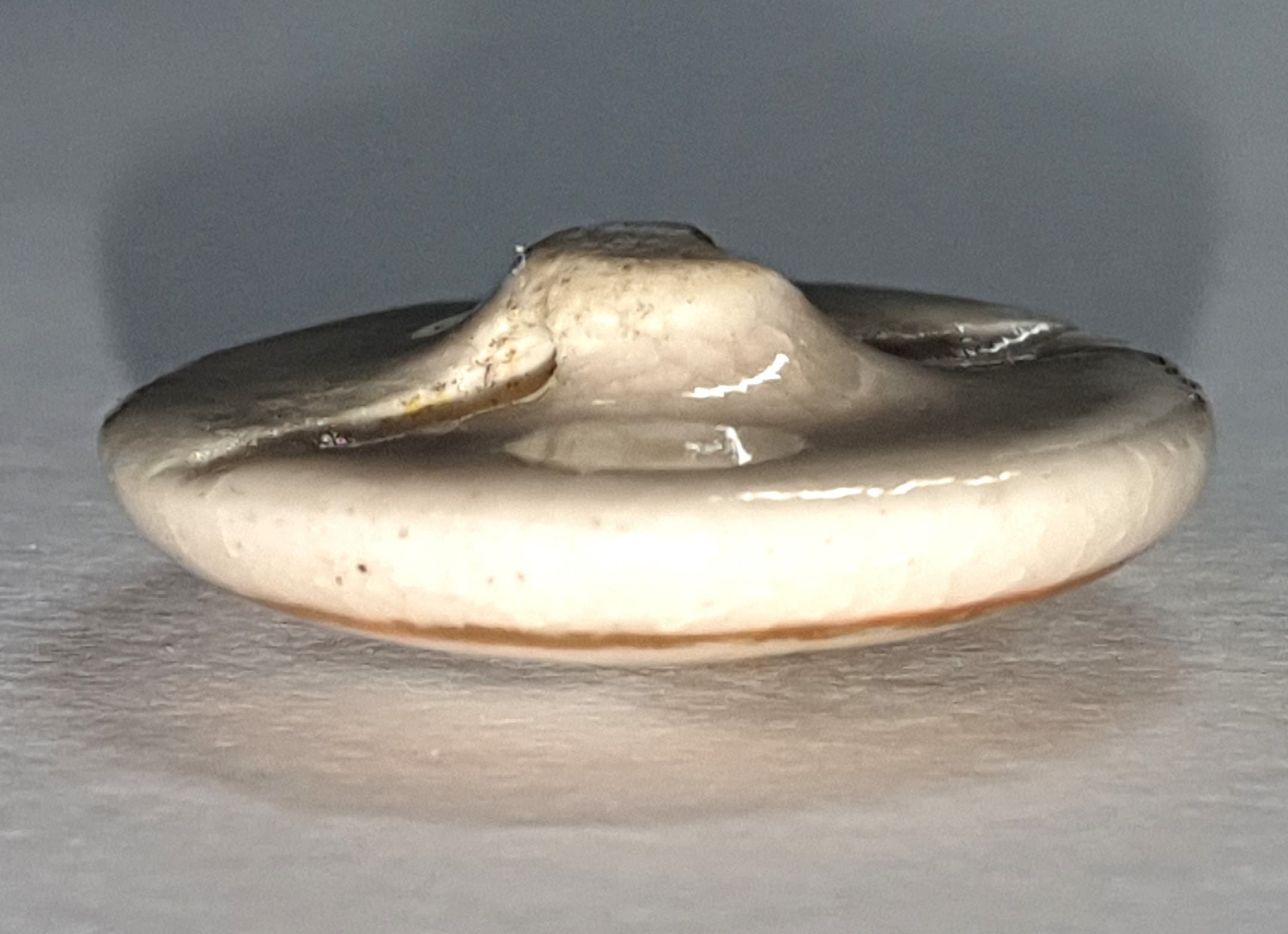 1 Small 1880s Japanese Satsuma Ceramic Button Picturing Two Butterfly's ...