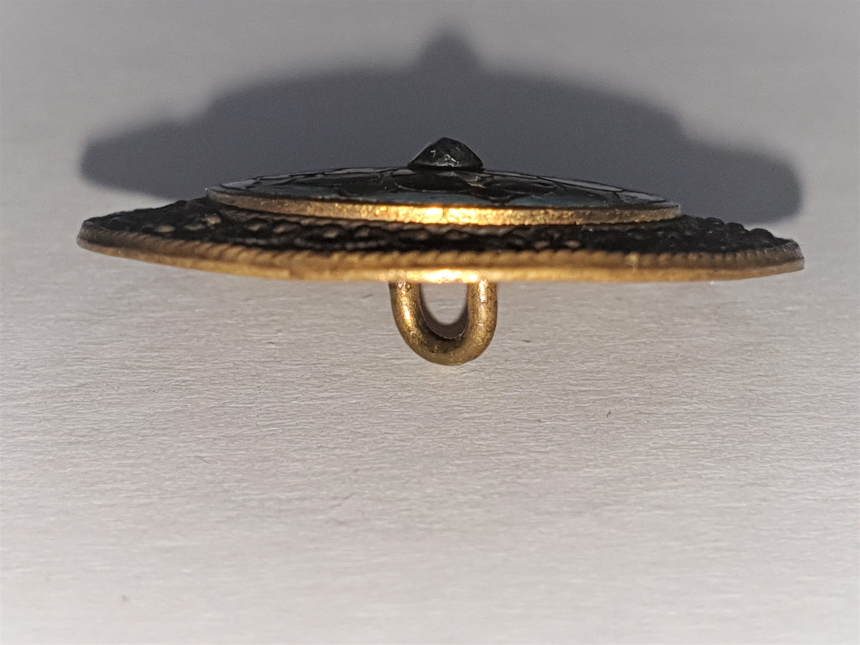 1 1860s Button With Filigree Cut Steel Border. Cloisonné - Etsy