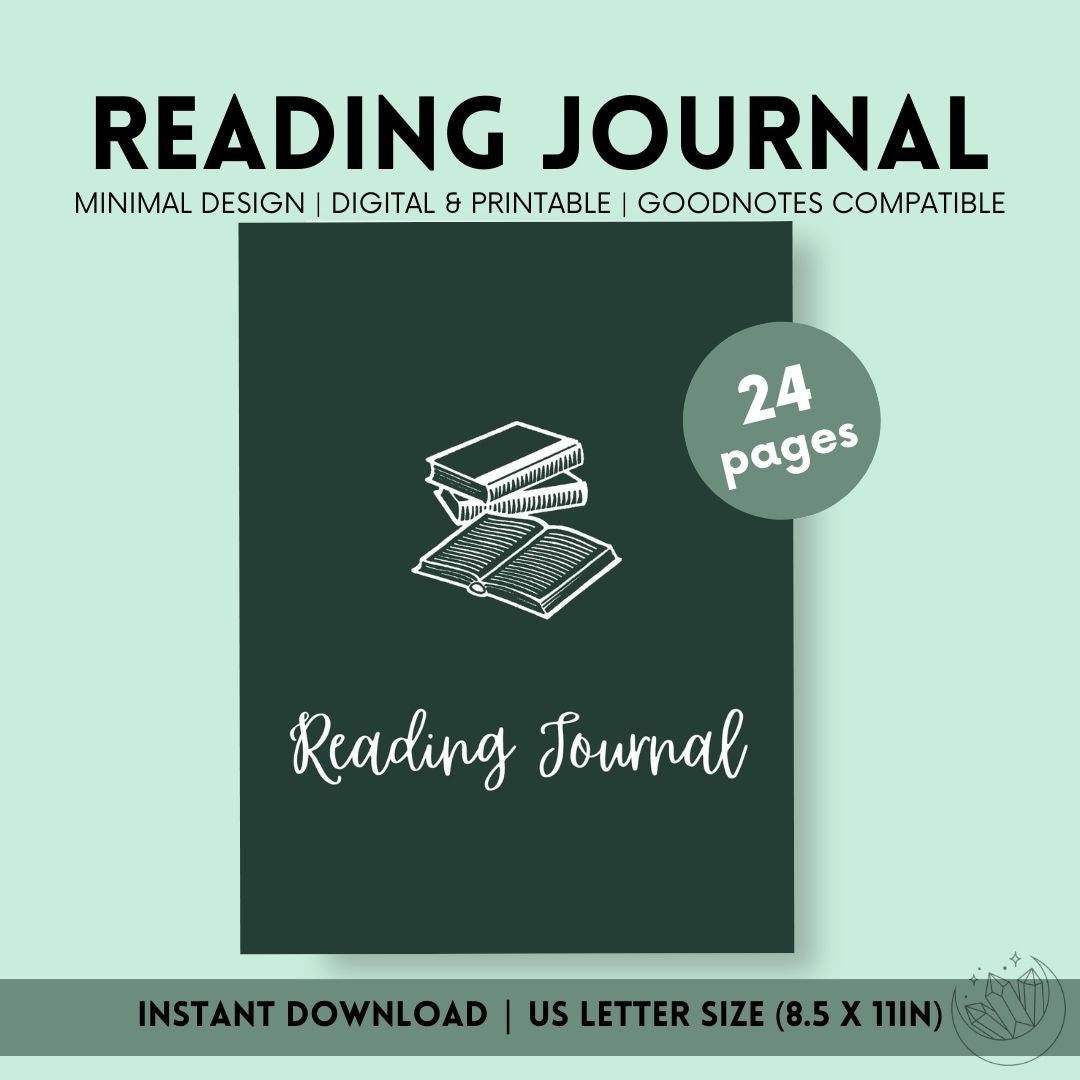 Digital Reading Journal Book Challenges Goodnotes Journal Monthly ...