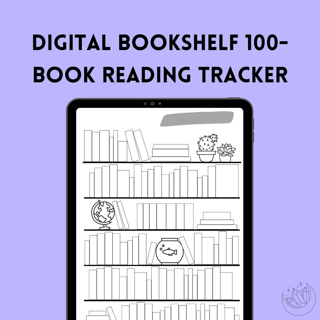 Digital Bookshelf Template TBR List Reading Log Book - Etsy Canada