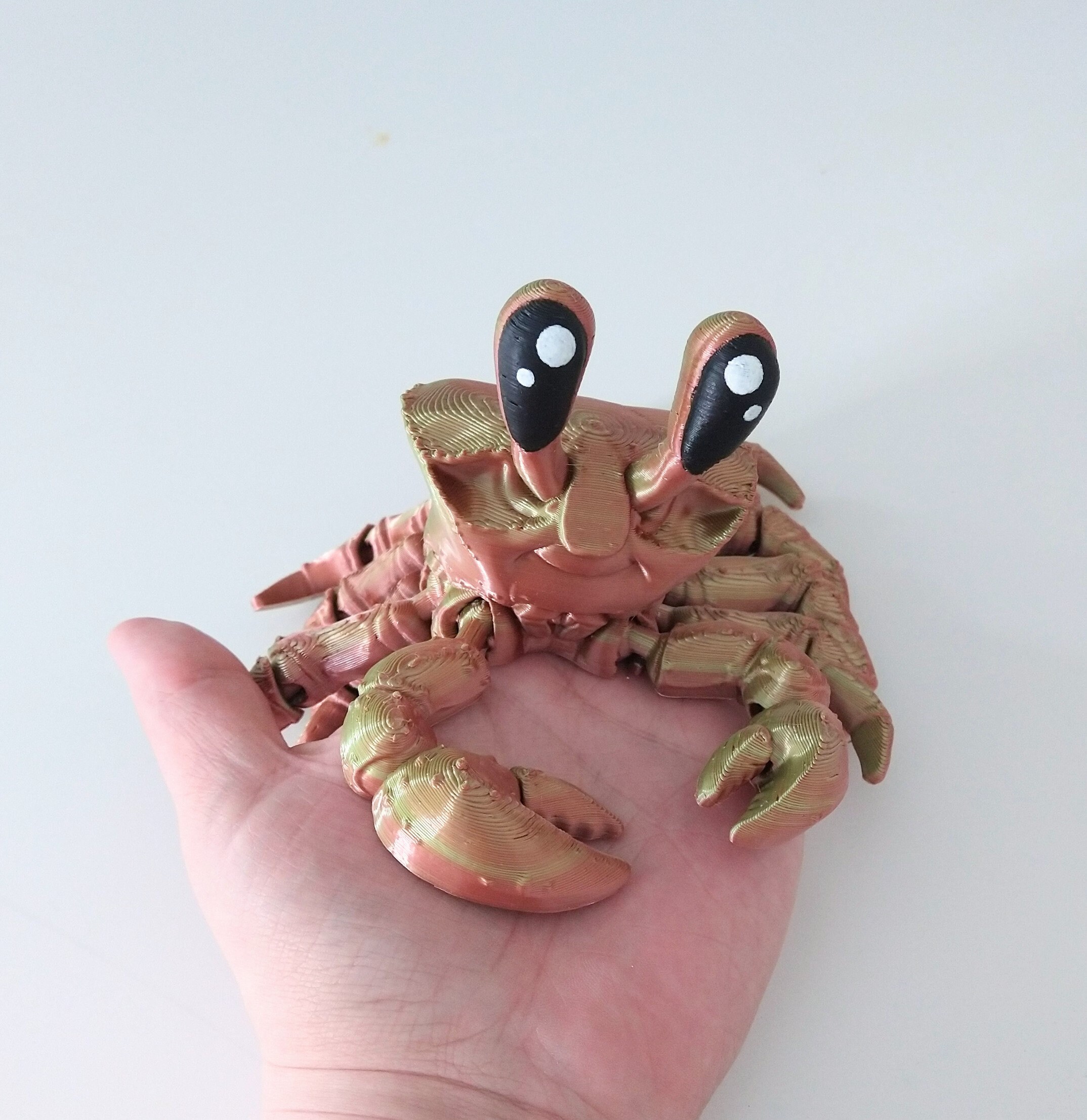 Ghost Crab, 3d Printed Articulated Fidget Toy, Crab Toy, Desk Toy ...