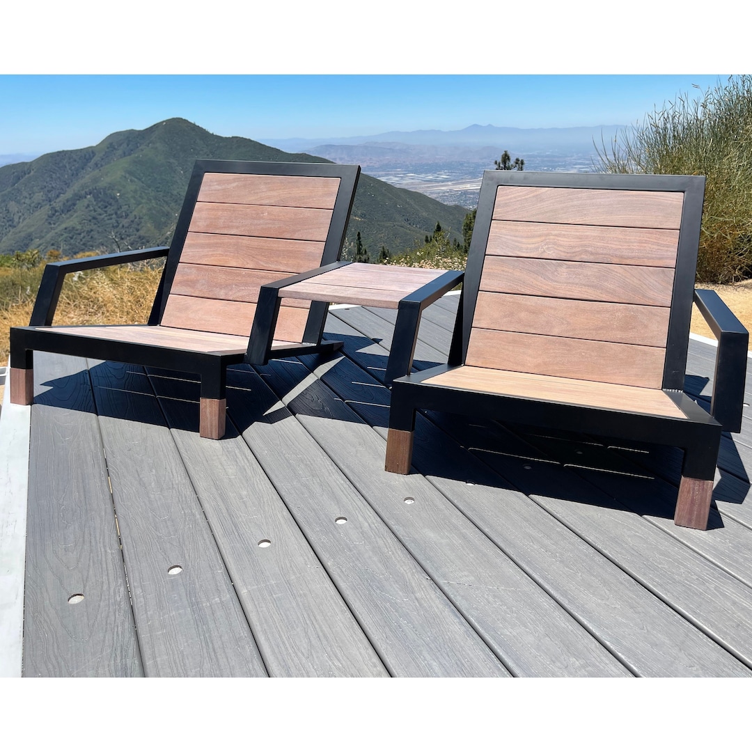 Custom Handmade Bespoke Modern Exterior Outdoor Deck Patio Pool Lounge ...