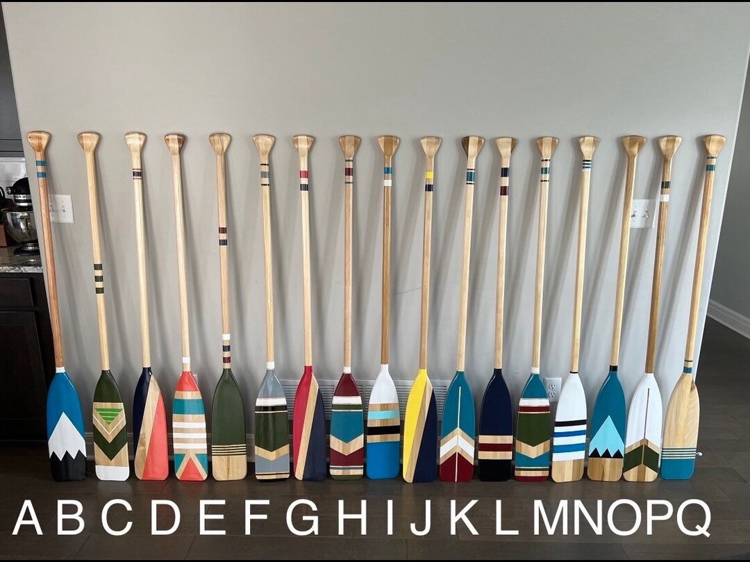 PICK TWO: Hand Painted Decorative Wooden Canoe Paddle Wall Oar - Etsy