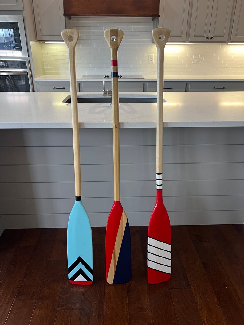 PICK ONE: Hand Painted Decorative Wooden Canoe Paddle Wall Oar - Etsy