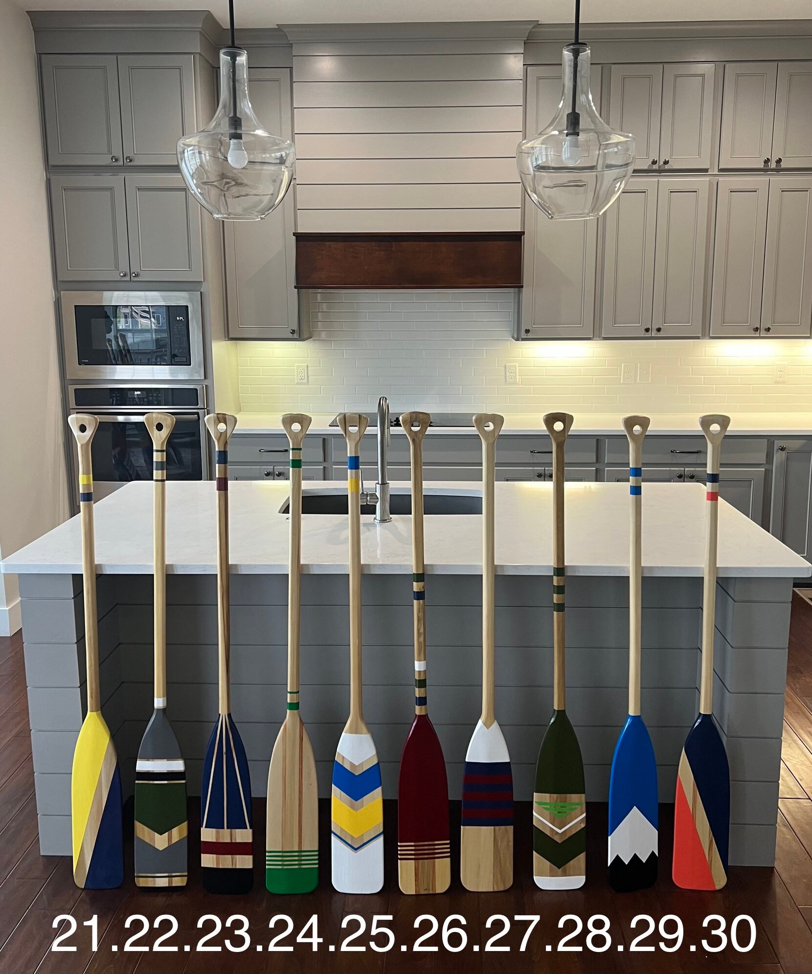 PICK TWO: Hand Painted Decorative Wooden Canoe Paddle Wall Oar - Etsy