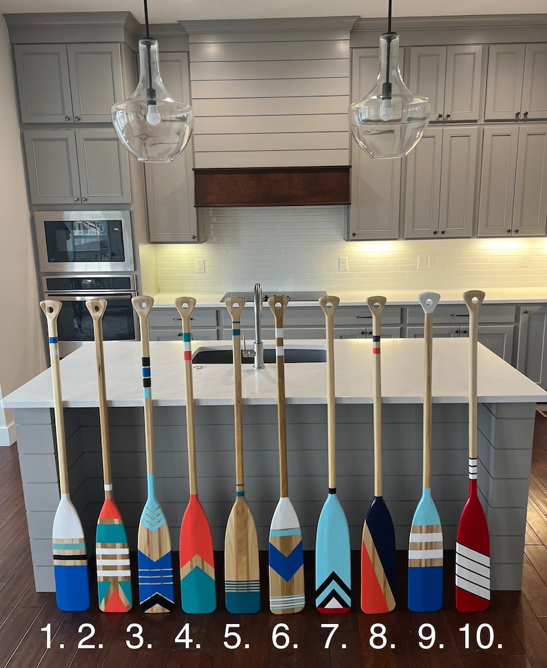 PICK ONE: Hand Painted Decorative Wooden Canoe Paddle Wall Oar - Etsy