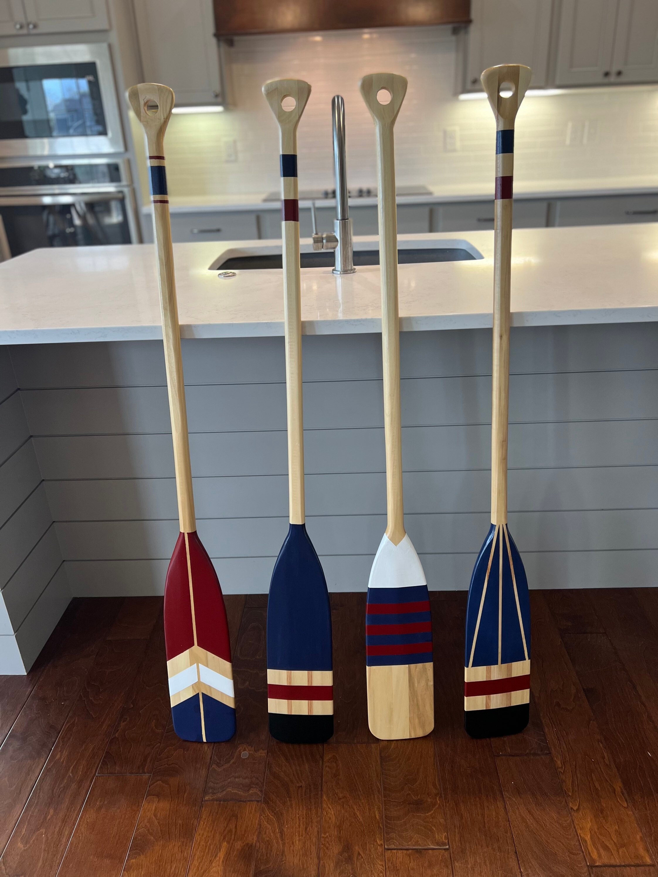 PICK THREE: Hand Painted Decorative Wooden Canoe Paddle Wall Oar - Etsy