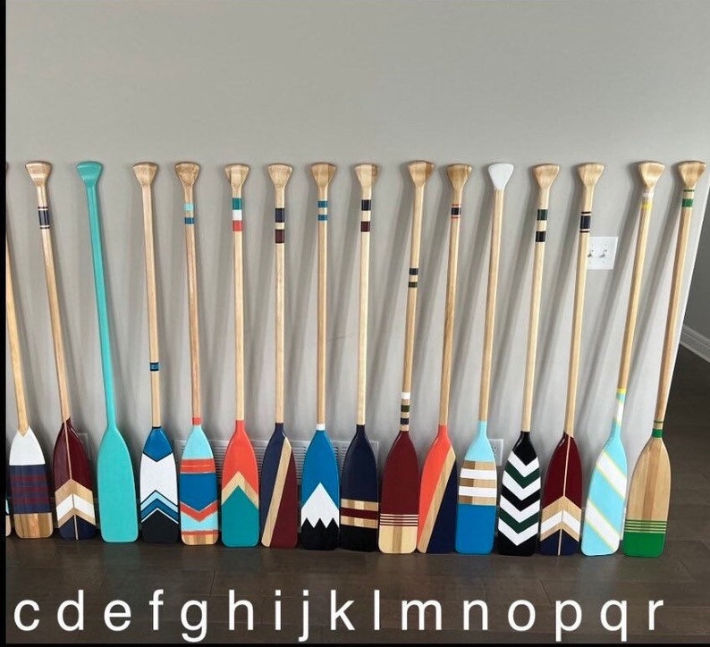 PICK THREE: Hand Painted Decorative Wooden Canoe Paddle Wall - Etsy