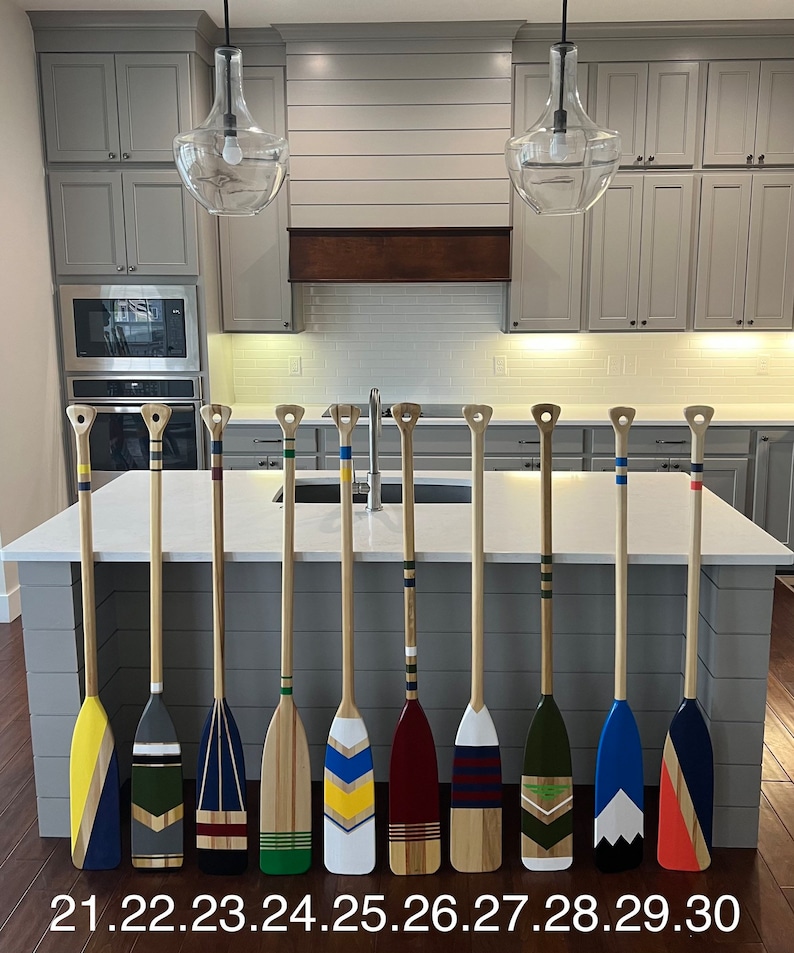 PICK THREE: Hand Painted Decorative Wooden Canoe Paddle Wall Oar - Etsy