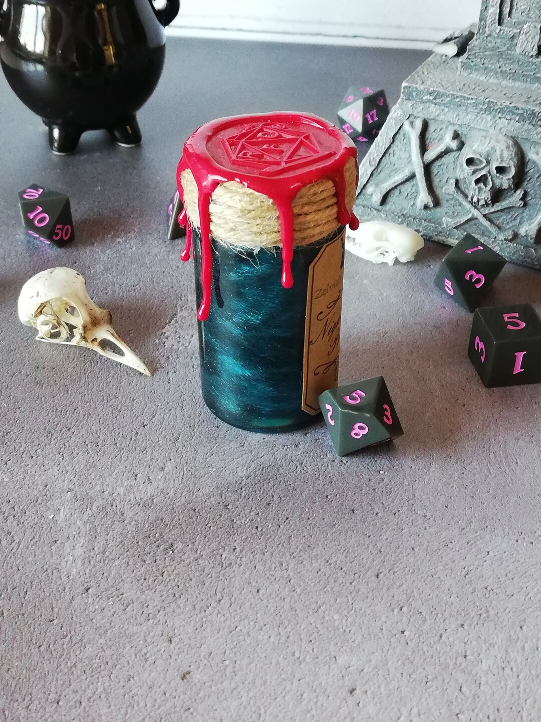 Floating Dice Potion, Nightvision Potion - Pick Your Dice Shaker Potion ...