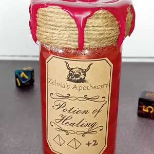 Potion of Healing With Floating D4 Dice | TTRPG Gaming Accessory ...