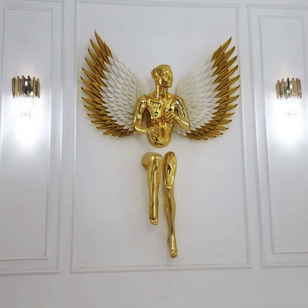 Big Angel Sculpture, Angel Wings Sculpture,wall Art Sculpture,wall ...