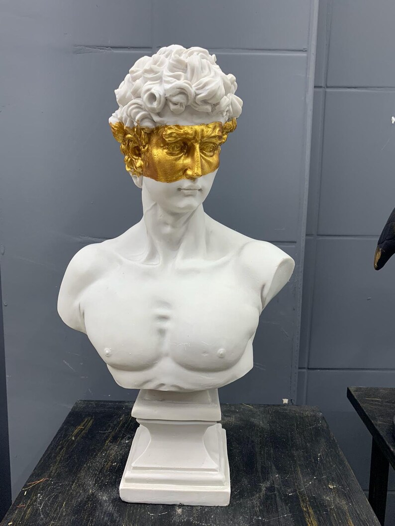 David Statue , David Bust Statue , Gold Statue , Silver Statue, David ...