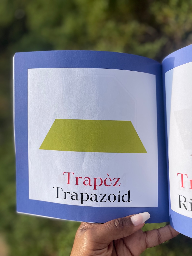 Learn Haitian Creole: Colors & Shapes Pictionary - Etsy