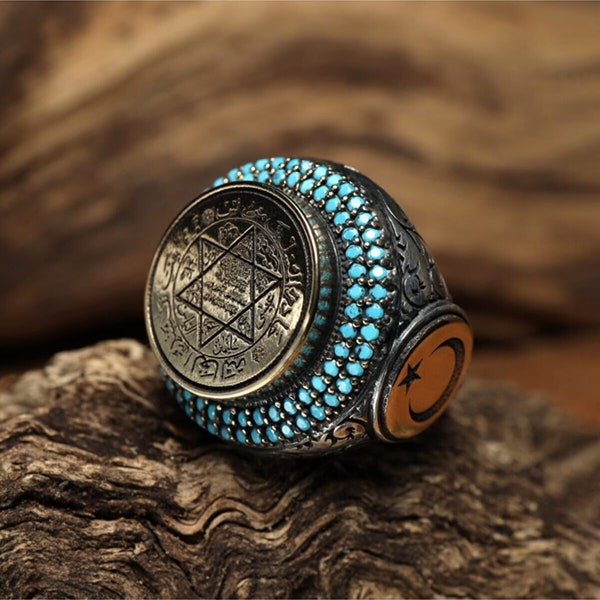 King Solomon Seals Ring - Etsy