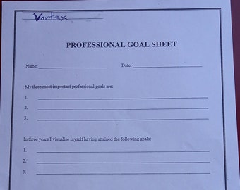 Student MAP Goal Sheet - Etsy
