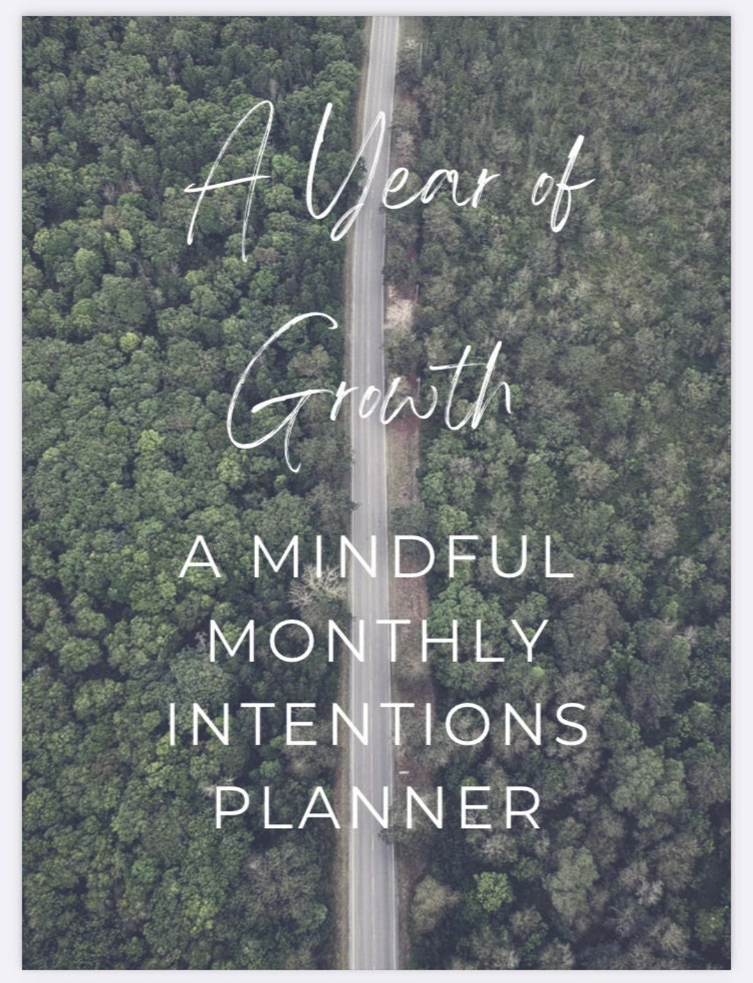 A Year of Growth - A Yearly Planner for Intentions & Reflections - Etsy