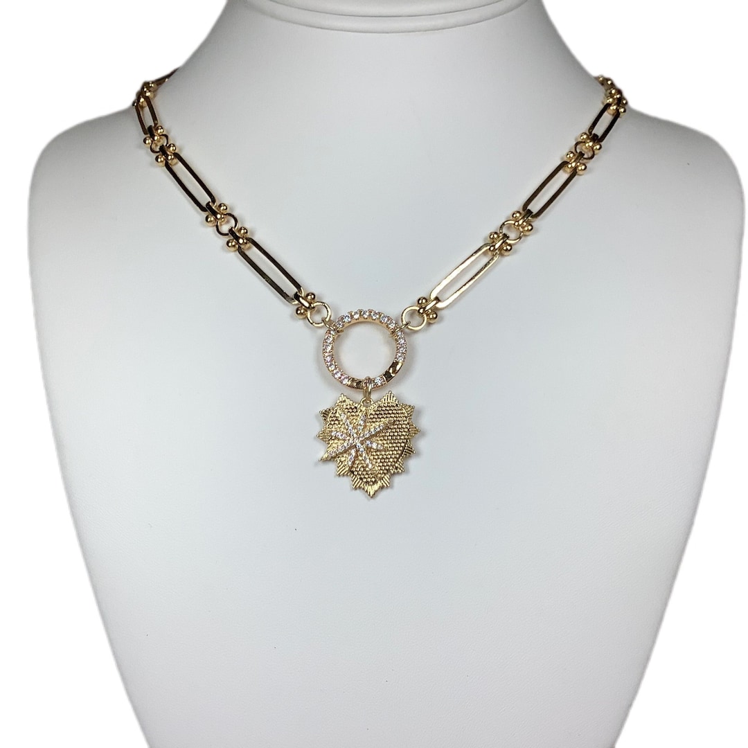 Spiked Heart Necklace - Etsy