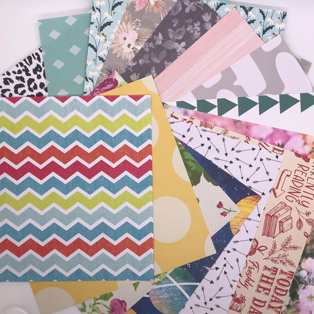Scrapbook Paper - 35 Pack Variety Bundle, Decorative, Cardstock - Etsy