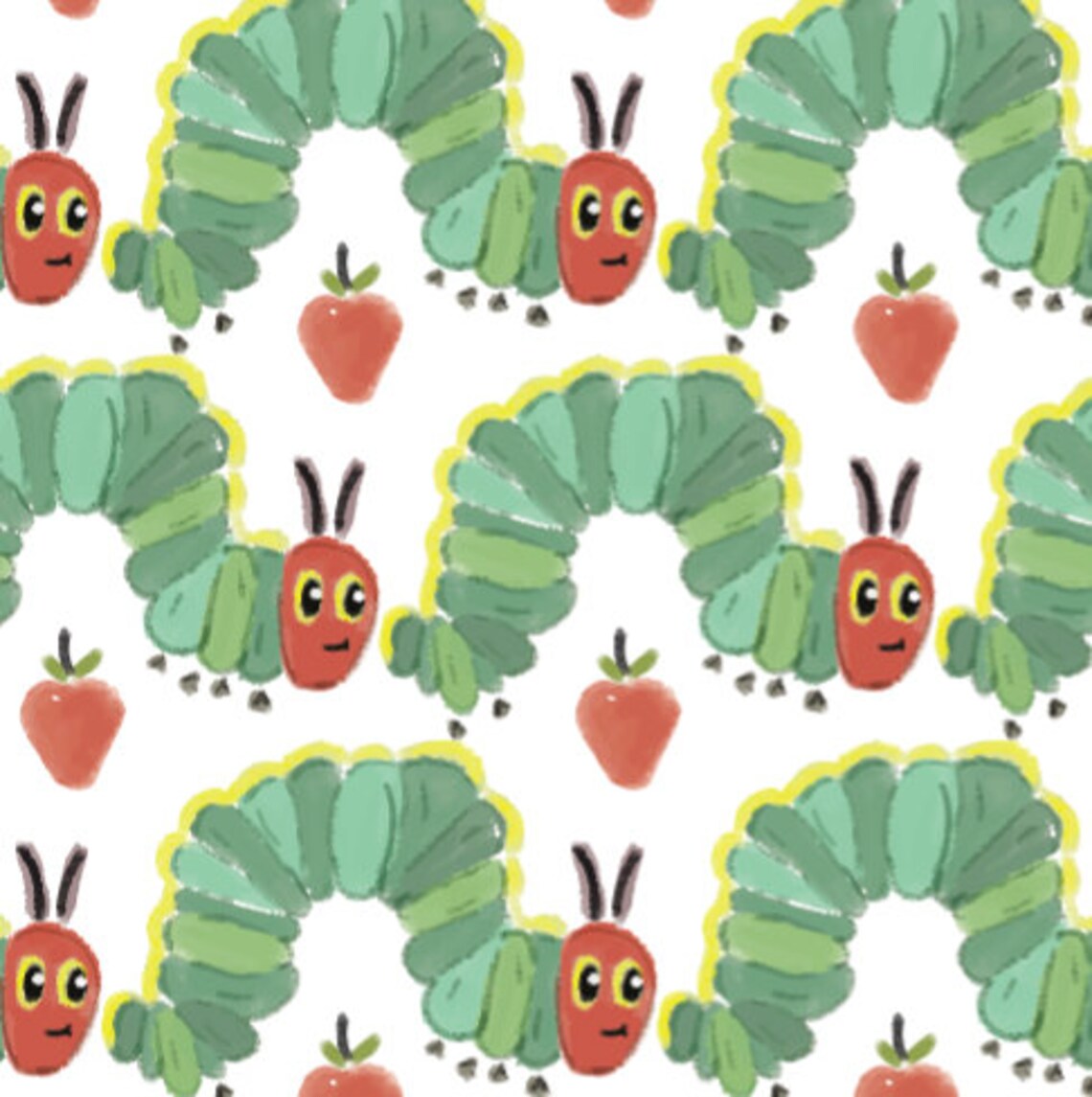 Hungry Caterpillar Clip Art Pattern - Etsy