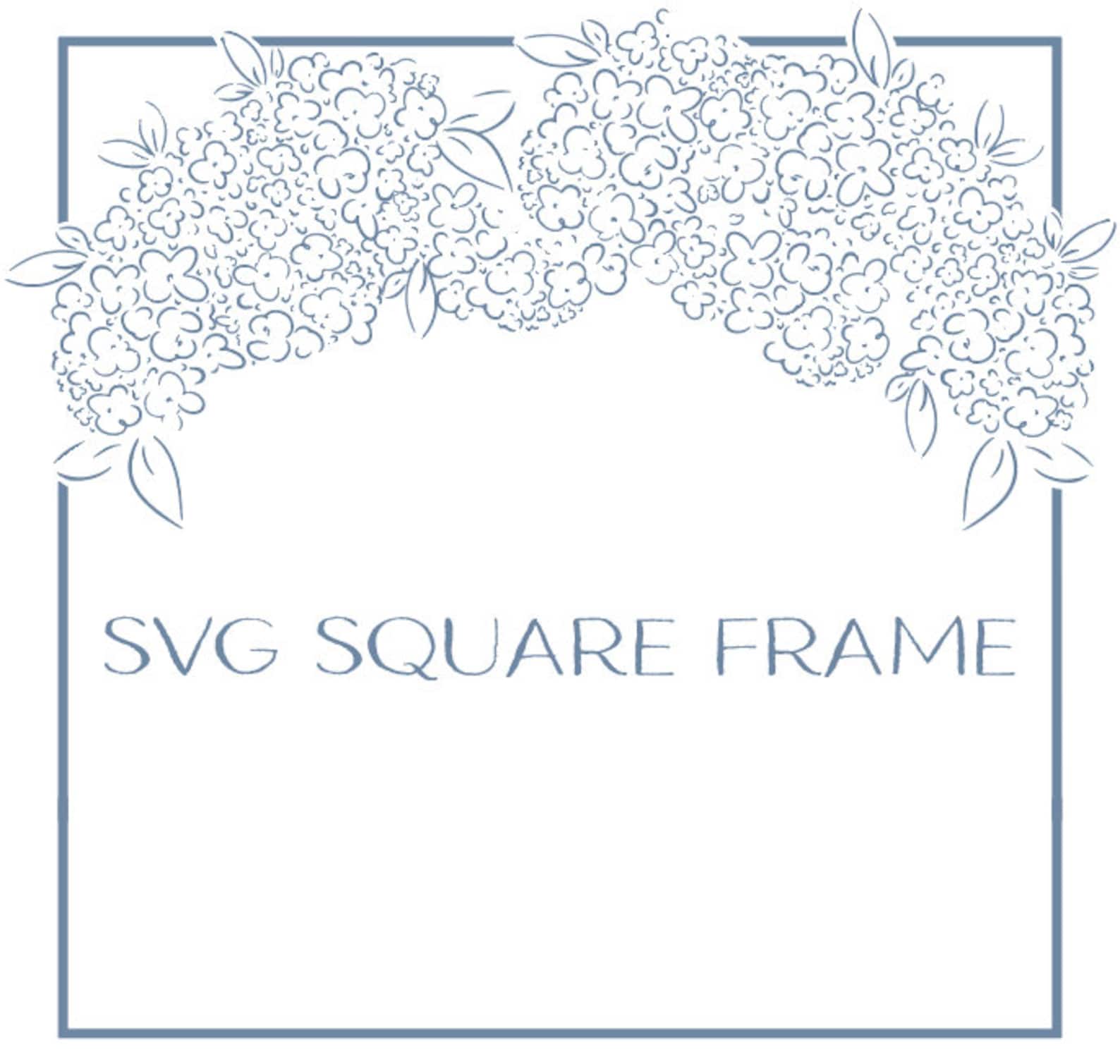 Hydrangea Frames SVG - Etsy