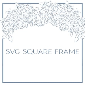 Hydrangea Frames SVG - Etsy