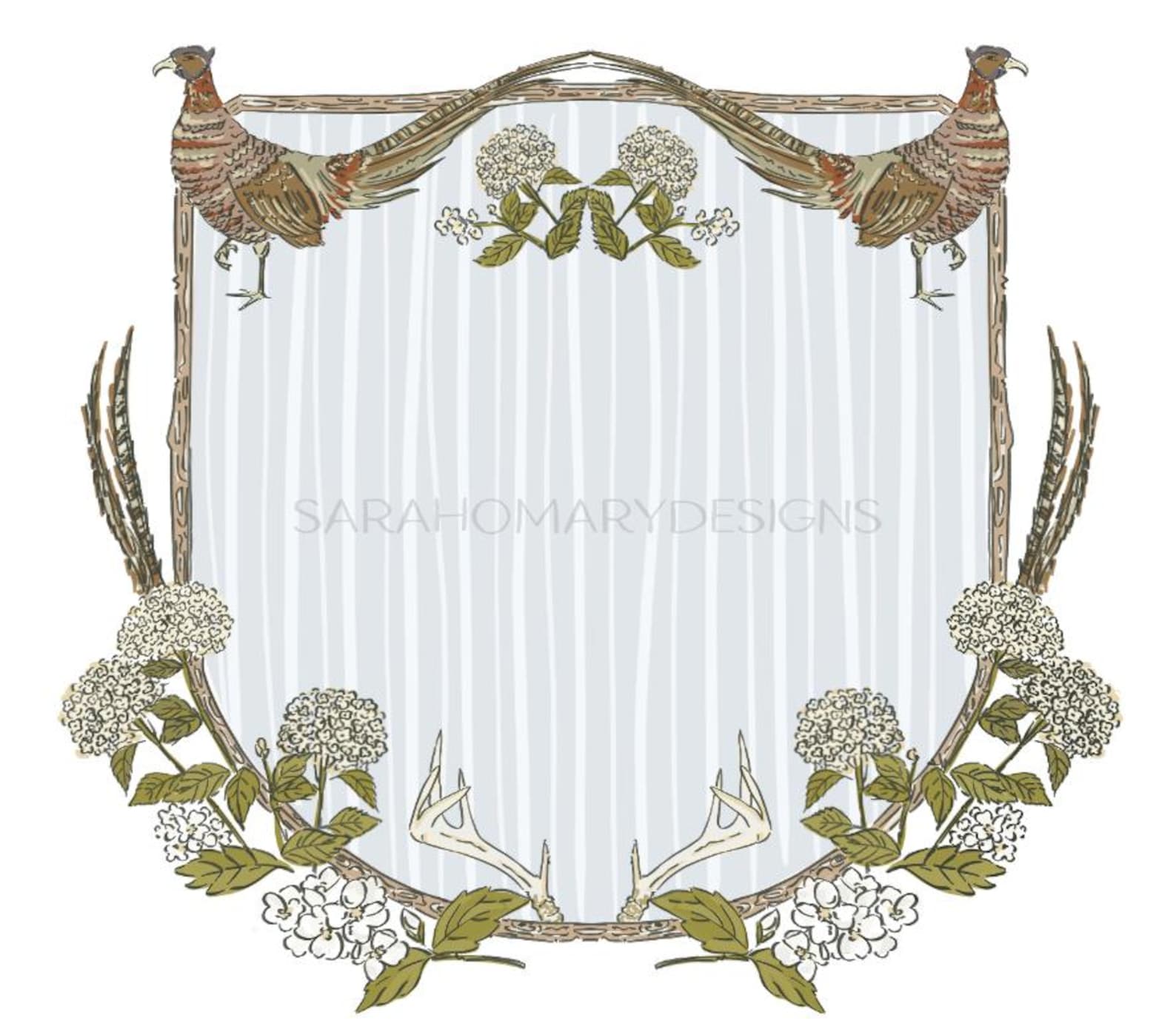Fall Pheasant Hunting Camp Deer Crest PNG - Etsy