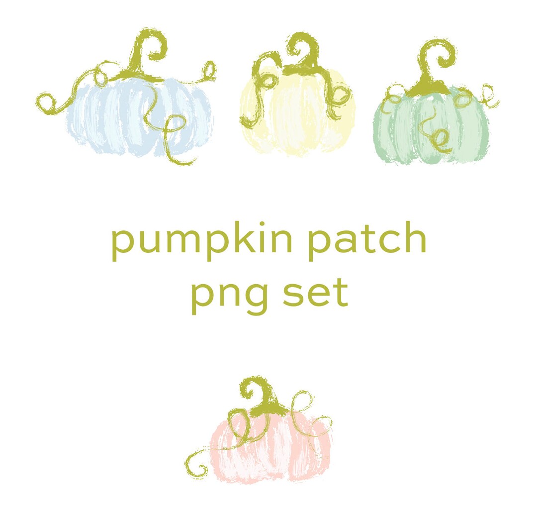 Painted Pumpkin Patch PNG - Etsy