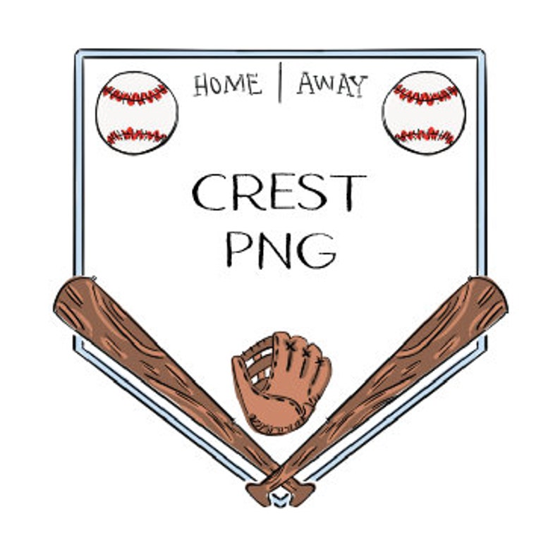 PNG Transparent Baseball Crest Clip Art Set - Etsy
