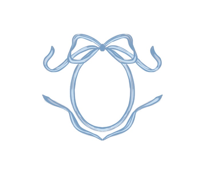 Baby Blue Hand Drawn Crest Set - Etsy