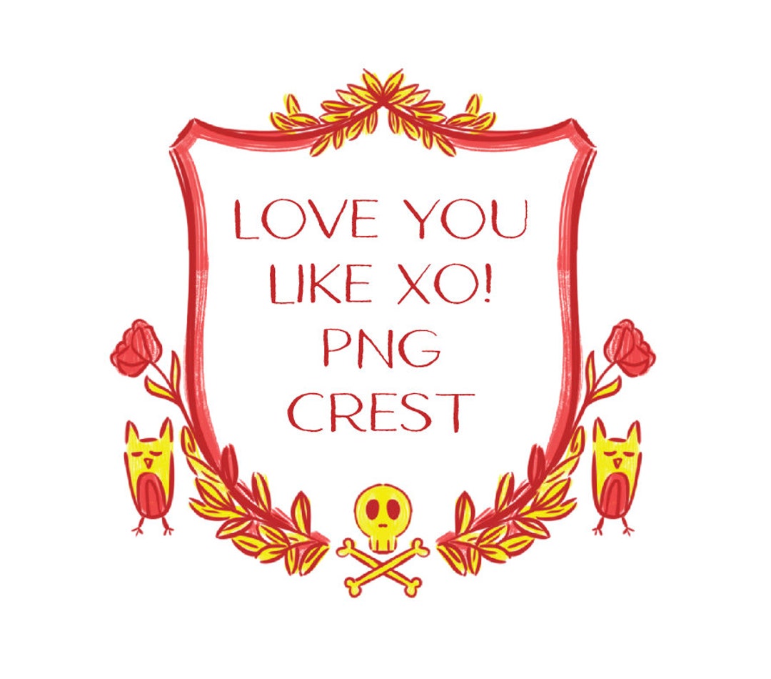 Sorority Owl Crest Red and Yellow - Etsy