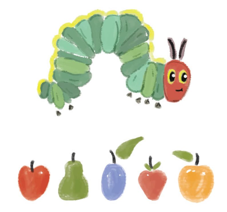 Hungry Caterpillar Clip Art Pattern - Etsy