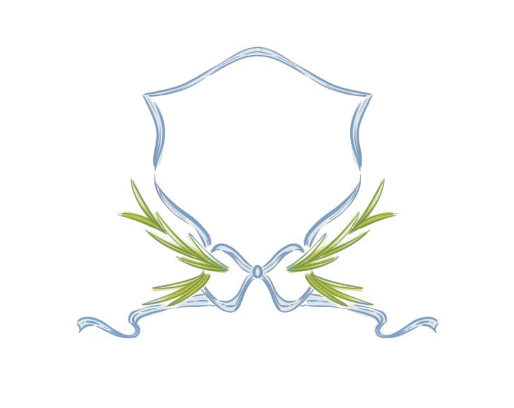 Baby Blue Hand Drawn Crest Set - Etsy