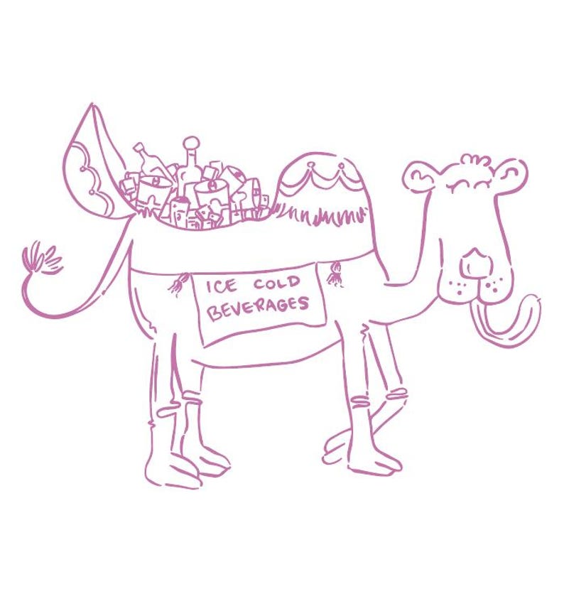 Camel Cooler SVG Clip Art - Etsy