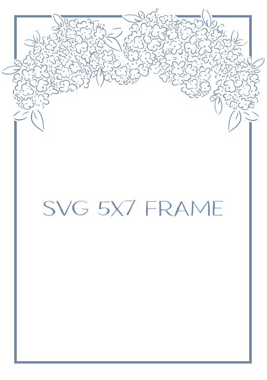 Hydrangea Frames SVG - Etsy