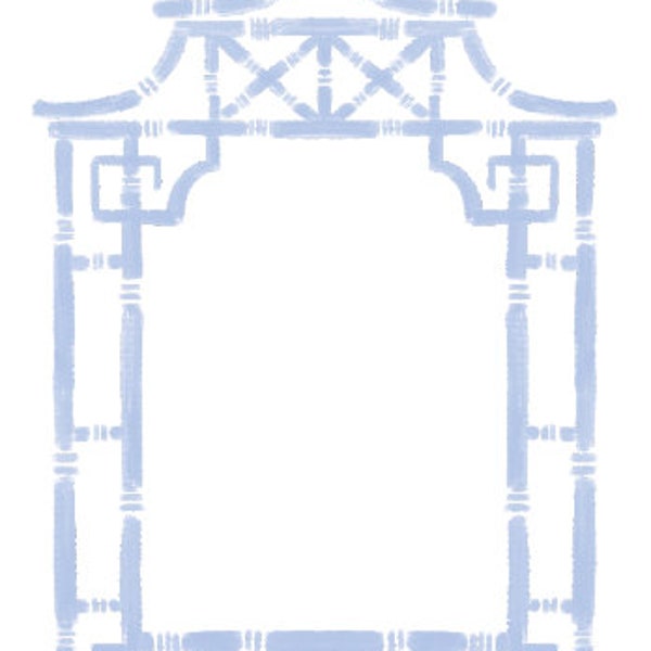 Pagoda Stencil - Etsy