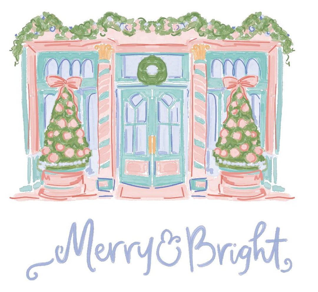 Pink Christmas Storefront Graphic - Etsy