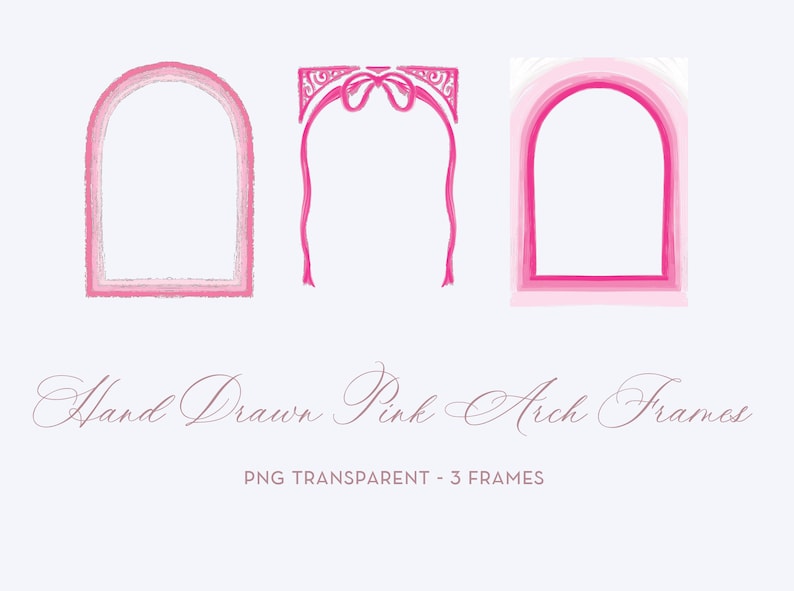 Pink Arch Frame Set - Etsy