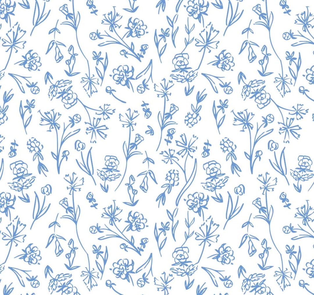 Dainty Floral Seamless Pattern SVG - Etsy